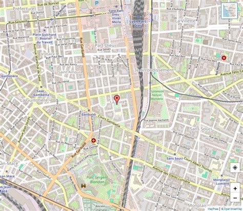 Carte Parc Jacob Kaplan Plan De Lyon