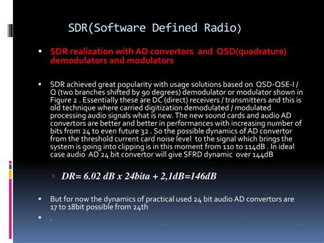 PPT SDR Software Defined Radio PowerPoint Presentation Free Download ID 1623983