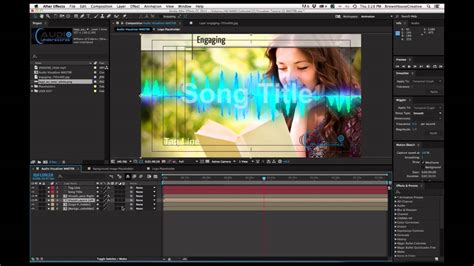 Free After Effects Template Audio Visualizer Tutorial Youtube