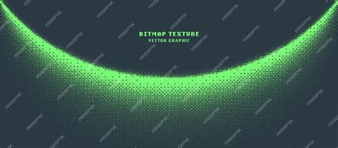 Premium Vector Dither Pattern Bitmap Texture Semicircle Border Vector Wide Abstract Background
