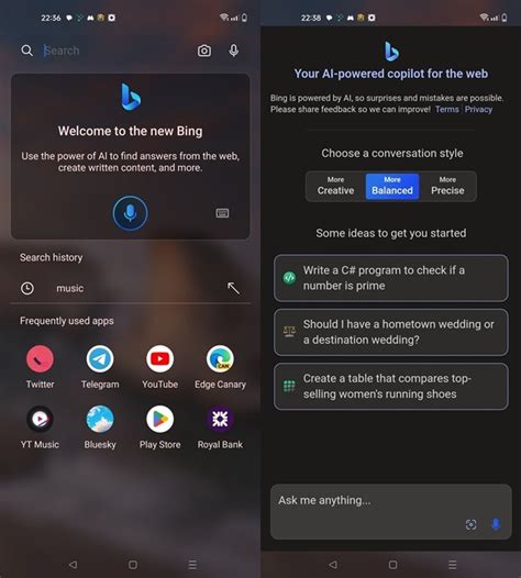 Microsoft Launcher On Android Gets Bing Chat Integration Technology News The Indian Express