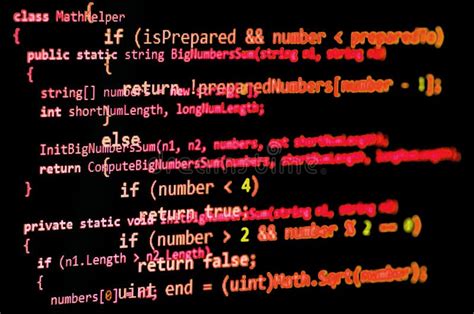 Programming Code Green Color Written In C Language Syntax Stock Photo Image Of Program