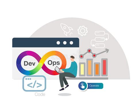 Dev Ops Business Elements Concept Stock Illustration Illustration Of Intelligence Engineering