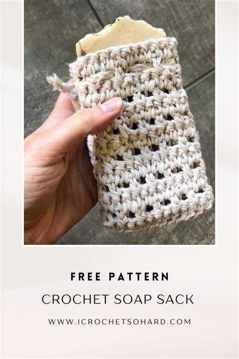 Free Crochet Soap Sack Pattern Hemp Crochet Soap Saver Pattern Artofit