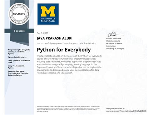 Coursera Universityofmichigan Python Programming Pythonprogramming