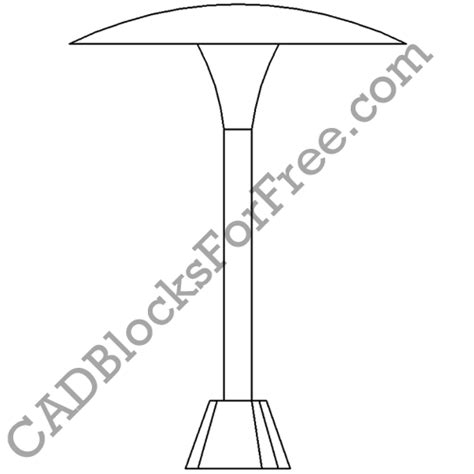 Table Lamp Free Autocad Block In Dwg