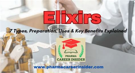 Elixirs 7 Types Preparation Uses And Key Benefits Explained