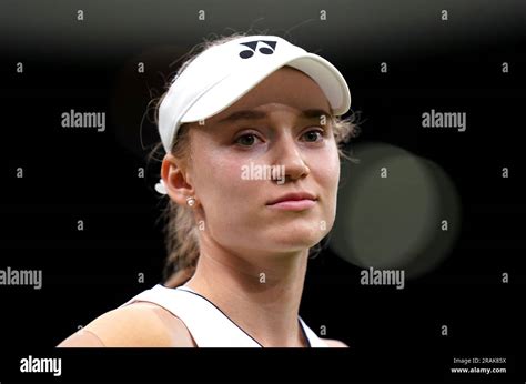 Elena Rybakina During Her Match Against Shelby Rogers Not Pictured On