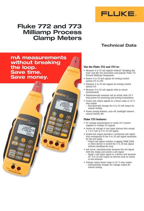 Fluke 773 Milliamp Process Clamp Meter At ₹ 125000 Fort Mumbai Id