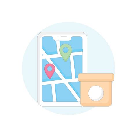 Delivery Location Vector Icon Filled Outline Style Illustration Eps 10