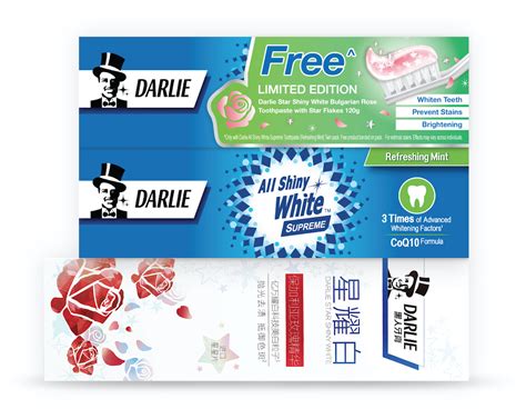 Pink Darlie Rose Toothpaste With Glittery Star Flakes Available In S