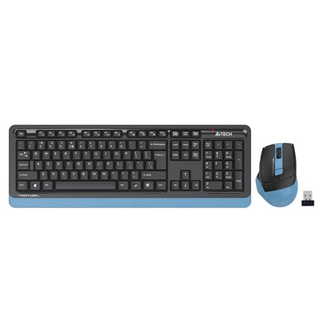 A4 Tech Fg1035 Multimedya Kablosuz Q Klavye Mouse Set Mavi Siyah