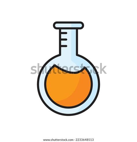 Florence Flask Icon Microbiology Science Vector Stock Vector Royalty Free 2233648513
