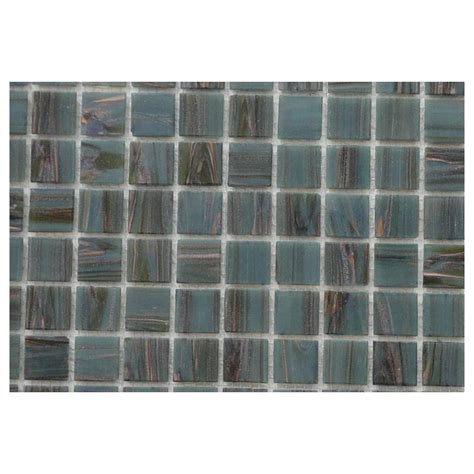Mosaique Pate De Verre Avec Gemmes Gris Ardoise Fonce 2 Cm Plaquette De