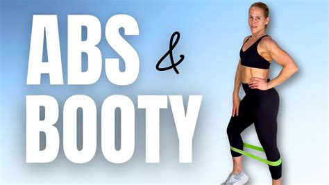 30 Min Booty And Abs Mini Band And Weights Glutes Core Sculpt Youtube