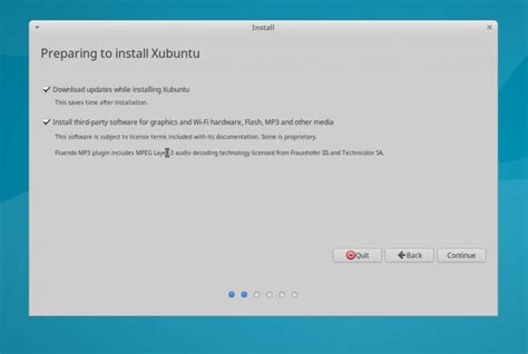Select Third Party Software Option Xubuntu Linuxtechi