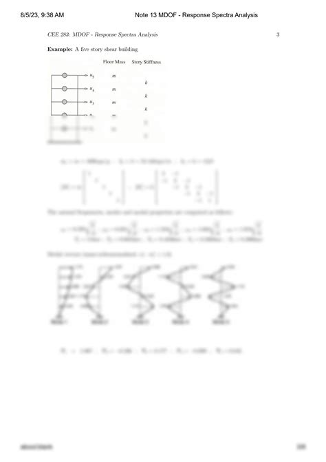 Solution Note 13 Mdof Response Spectra Analysis Advanced Structural
