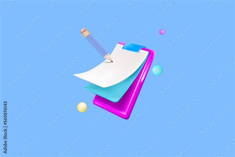 3d Task Manager 3d Vector Render Writing Task Manager On Isolated