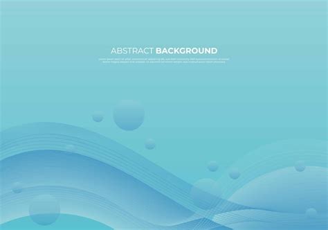 추상 푸른 바다 파도 배경 템플릿 프리미엄 벡터