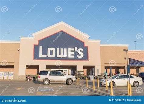 Facade Entrance Of Lowe Home Improvement Retailer In Usa Editorial