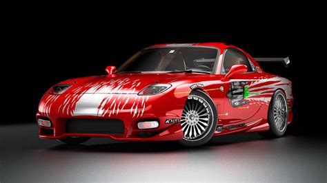 The Fast And The Furious 1993 Mazda Rx7 Fd 3d Model By Impulse99