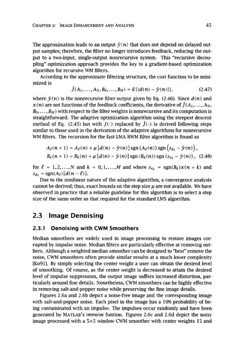 14 Image Processing Applications Nonlinear Image Processing Book