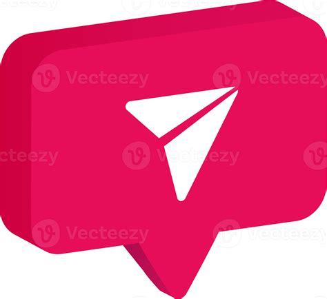 3d Chat Bubble Send Icons 13528775 Png