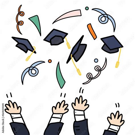 졸업 졸업사진 졸업축하 일러스트 Stock Illustration Adobe Stock