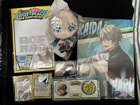Nijisanji 彩虹社 甲斐田晴 Rof Mao 3rd Anniversary 周邊set 興趣及遊戲 手作＆自家設計 工藝用品及