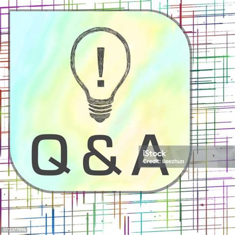 Q 및 A 질문과 답변 전구 다채로운 선 스크래치 둥근 사각형 텍스트 모서리 0명에 대한 스톡 벡터 아트 및 기타 이미지 0명 교습 낱말 Istock