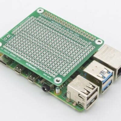 Raspberry Pi Proto Strip Board Prototyping HAT For Pi 4 BC Robotics
