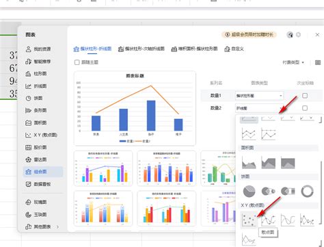 Wps如何制作柱形图和散点图组合图 Wps制作柱形图和散点图组合图的方法 金山wps 办公软件 软件教程 脚本之家