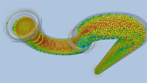 Pipeline Airflow Simulation Cfd Simulation Computational Fluid Dynamics Stock Video Video Of