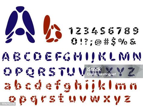 알파벳 문자 숫자 및 기호 벡터 플랫 일러스트레이션입니다 0명에 대한 스톡 벡터 아트 및 기타 이미지 0명 대문자 문자 Istock