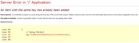C Multiple Instances Of Ninject With Owin Stack Overflow