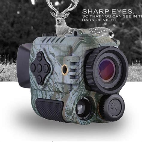 Ir 적외선 미니 나이트 비전 디지털 비디오 카메라 단안 스코프 사냥용 위장 장치 1 5x 줌단극 양극 Aliexpress