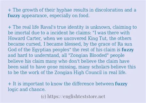 Fuzzy Example In Sentences Englishteststore Blog