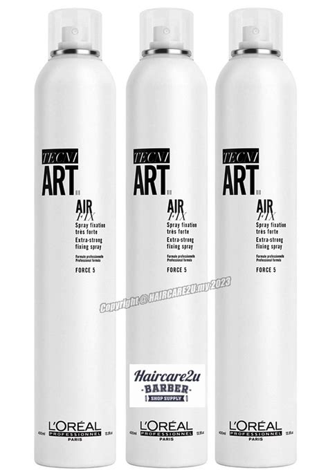400ml Loreal Tecni Art Air Fix Hair Spray Force 5 Haircare2u My Barber And Salon Supply