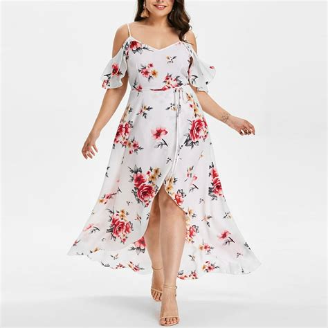 White Beach Dresses Plus Size