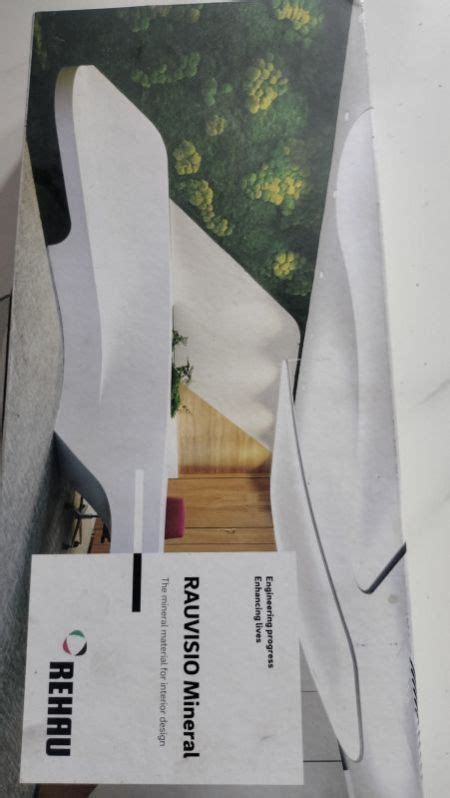 Rehau Black Plain Acrylic Plastic Solid Surface Corian Sheet Shape