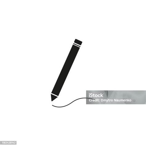 펜 아이콘입니다 검은 색 펜 아이콘입니다 벡터 건설 현장에 대한 스톡 벡터 아트 및 기타 이미지 건설 현장 교육 누름 버튼 Istock