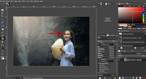 Gimp Ink Tool Wont Draw How To Draw Straight Lines In GIMP Open Image And Duplicate Its