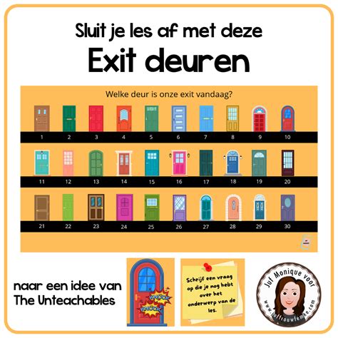 Sluit Je Les Af Met Deze Exit Deuren Juffrouw Femke