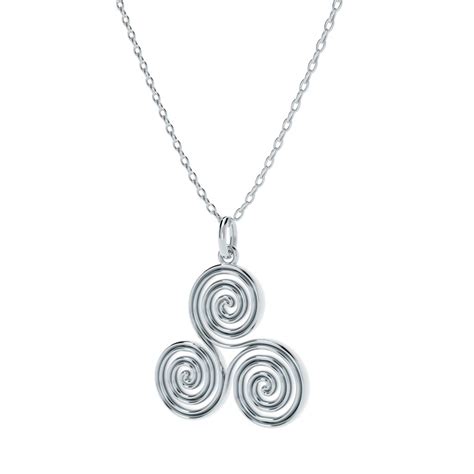 Triskelion Spiral Symbol Necklace Eros Jewellery
