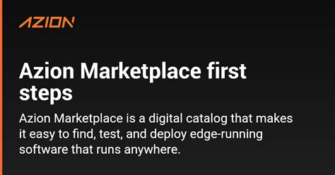 Azion Marketplace First Steps Azion Documentation