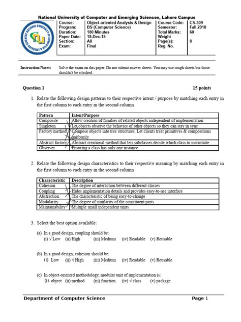 2018 Final Solution Fall Sda Pdf Method Computer Programming