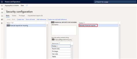 Extensible Data Security Policy For Financial Reports D365 For