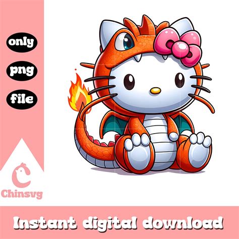Hello Kitty Charmander Png Pokemon Png Hello Kitty Png Chinsvg