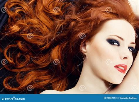 Redhead Sensuality Stock Photo Image Of Lips Glamour