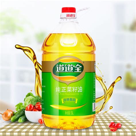 道道全4瓶装5L纯正菜籽油组合桶装家用油清香纯正 虎窝淘